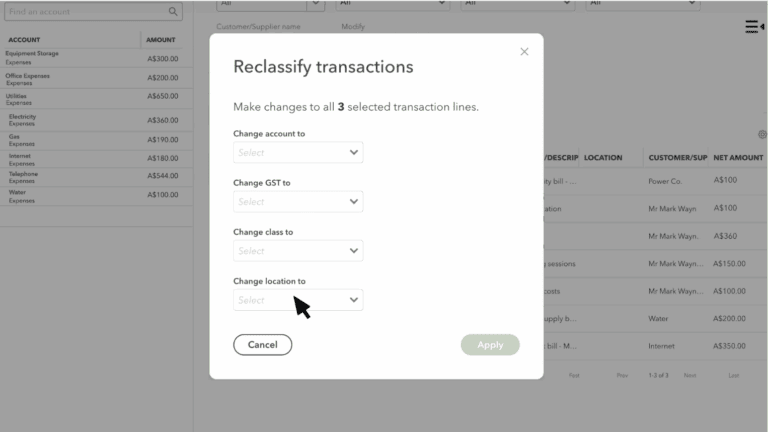 How to reclassify transactions in QuickBooks — Method